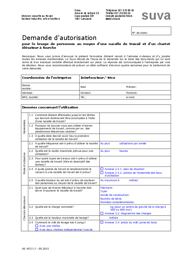 Organisation en cas d’urgence | Directive MSST (CFST)